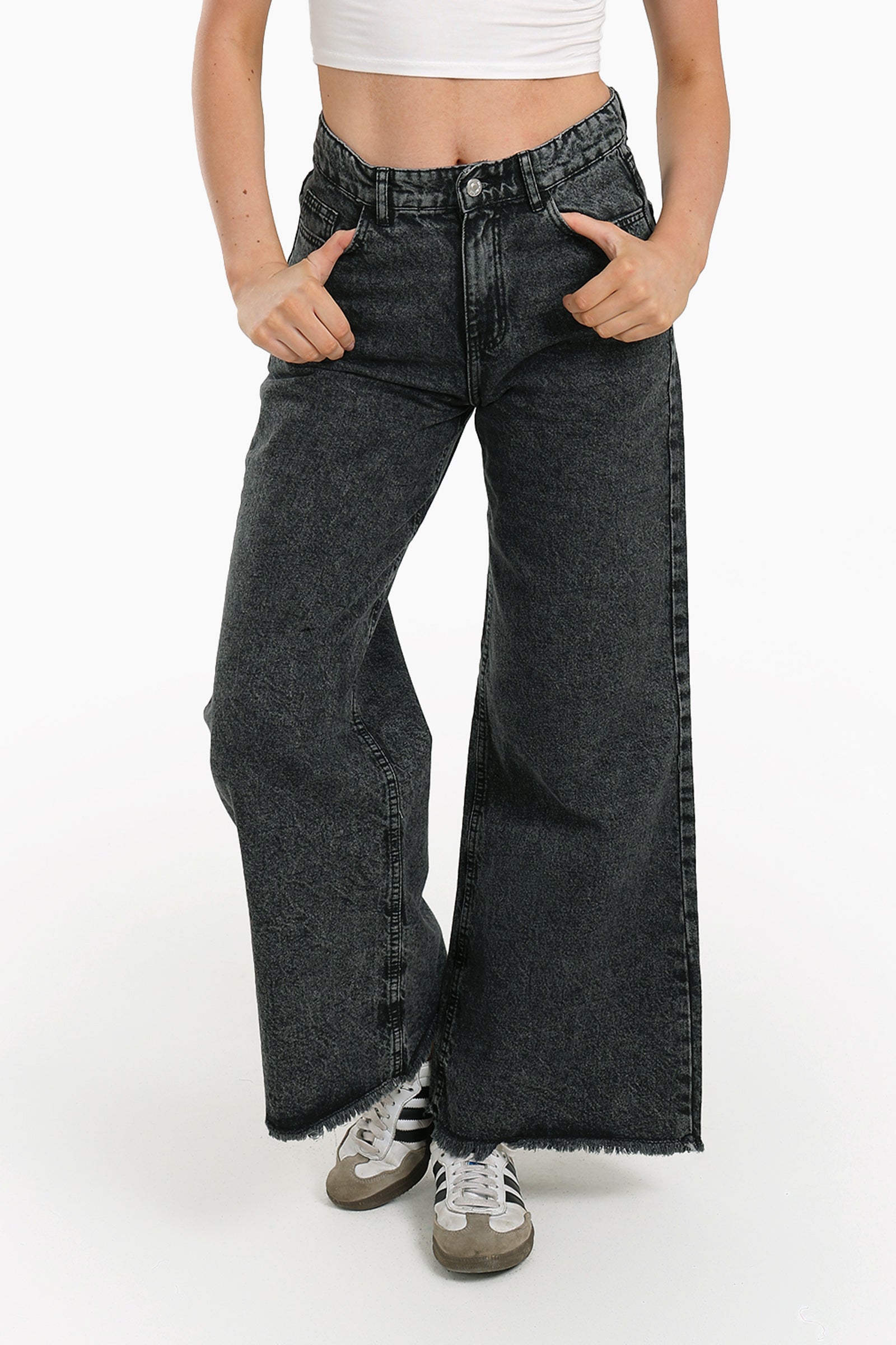 Grey Zip Fly Jeans – Clue Wear